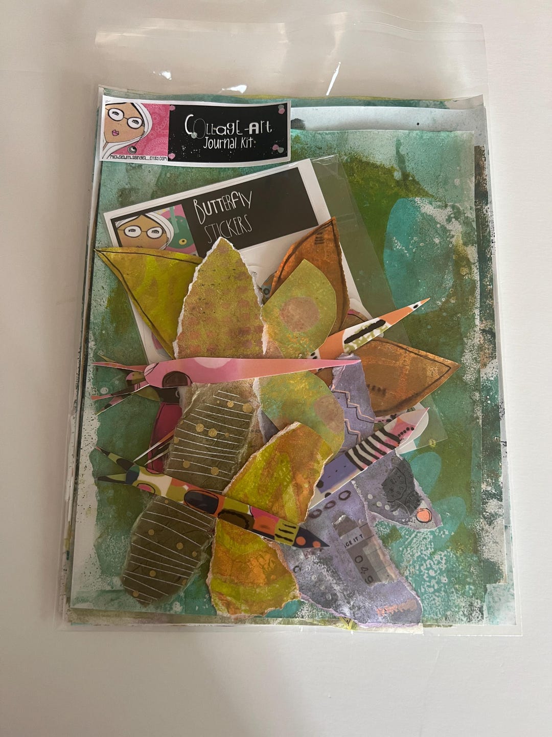 Journal-collage Kit Butterfly-themed Kit Gelli Papers, Washi Tape ...