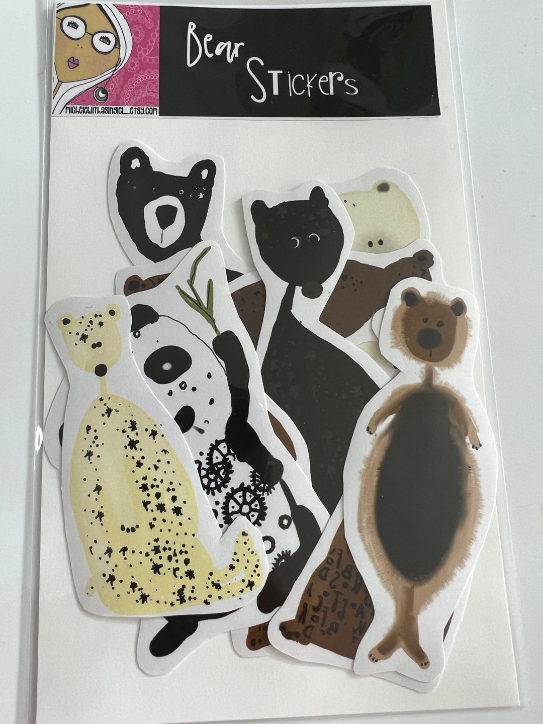 Stickers Bear Stickers - Etsy