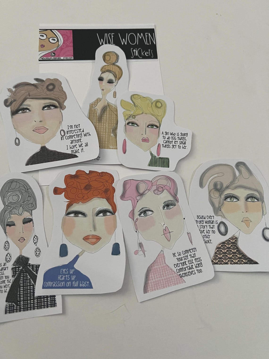 Stickers - Wise Women Stickers - Set of 7 - Etsy