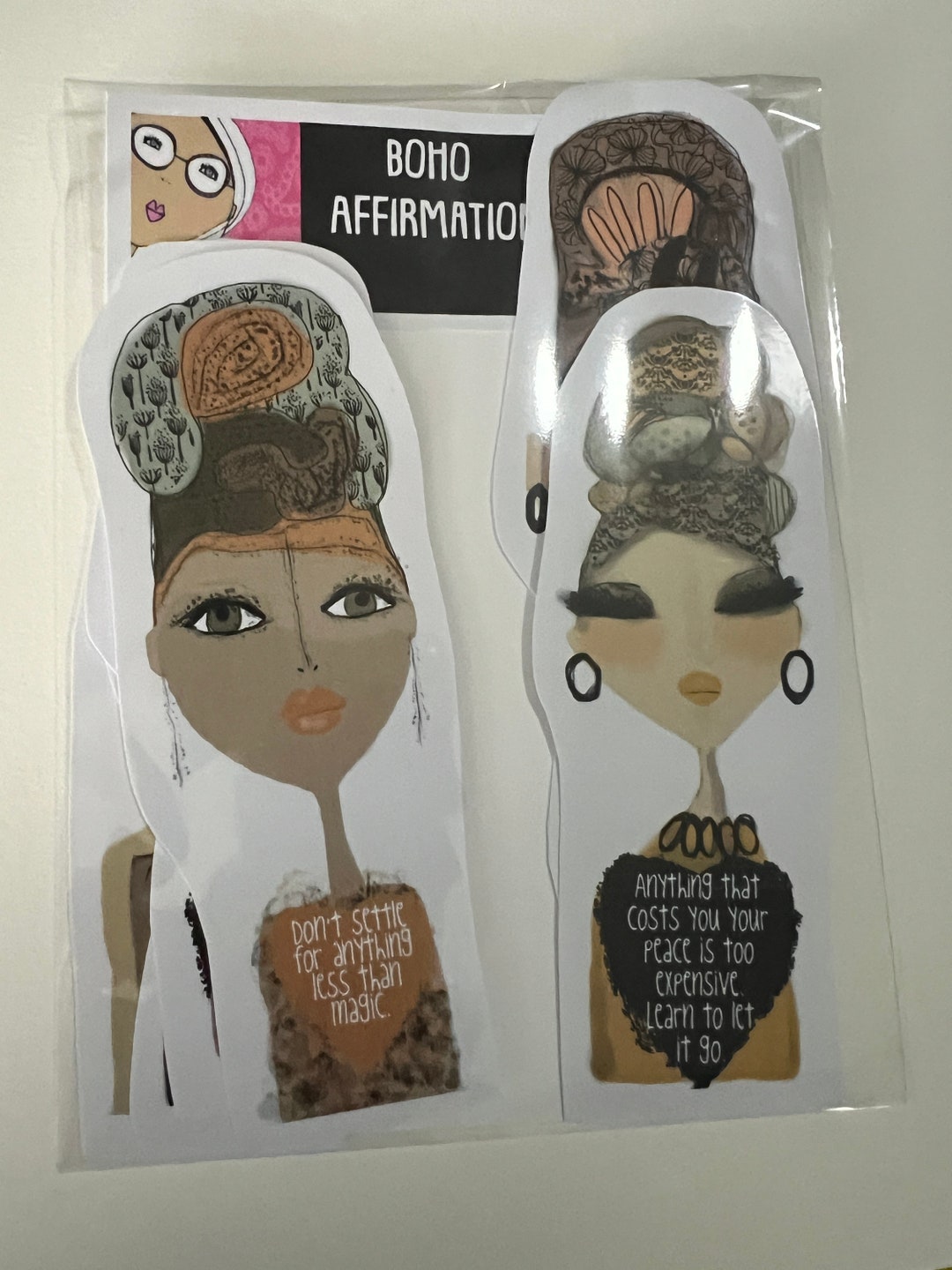 Stickers - Boho Affirmation Women Stickers - Set of 6 Stickers - Etsy