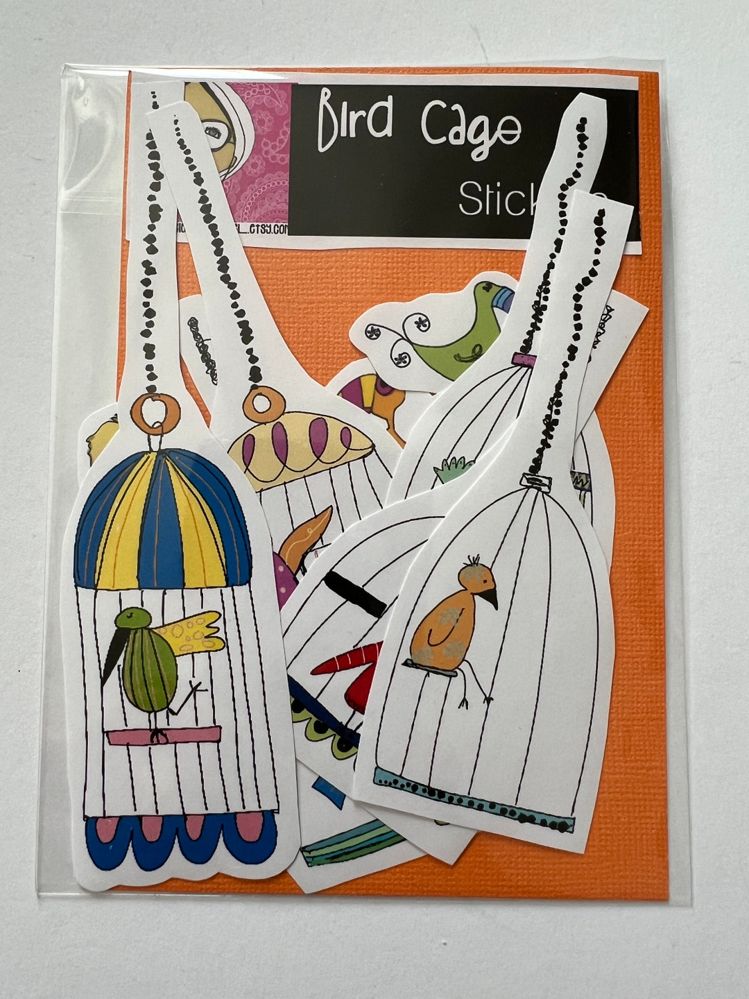 Stickers - Bird Cage Stickers - Bird Stickers - Etsy