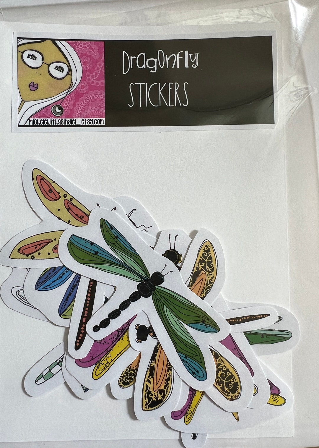 Stickers Dragonfly Stickers - Etsy