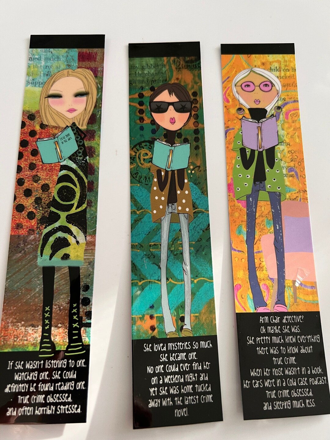 Bookmarks - True Crime Bookmarks Professionally Printed and Laminated ...