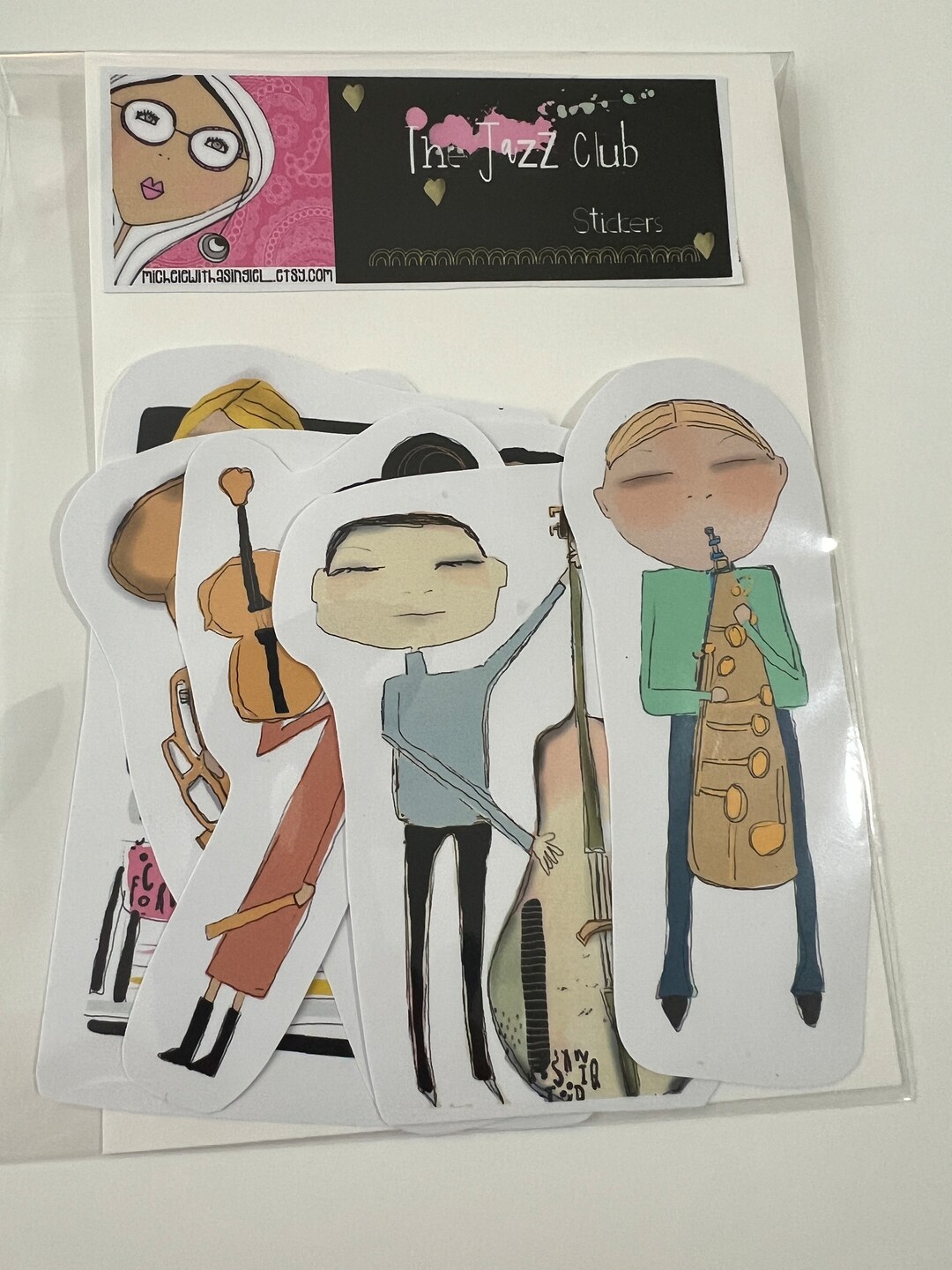 Stickers - the Jazz Club - Set of 7 Unique Stickers - Etsy