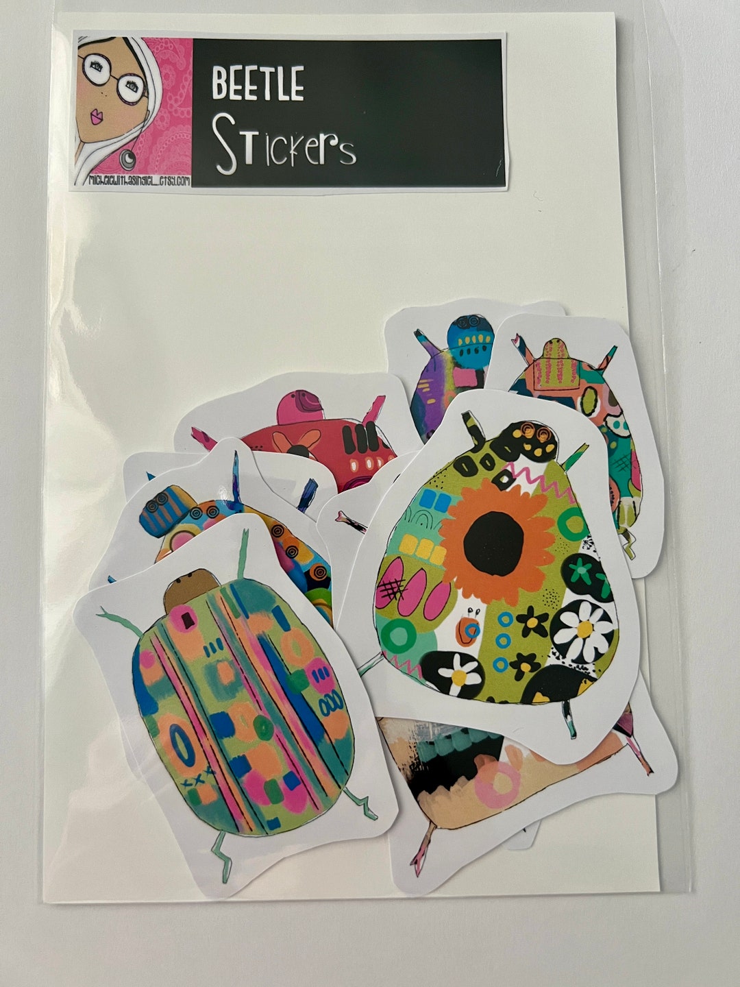 Stickers - Beetle Stickers Set of 10 - Etsy