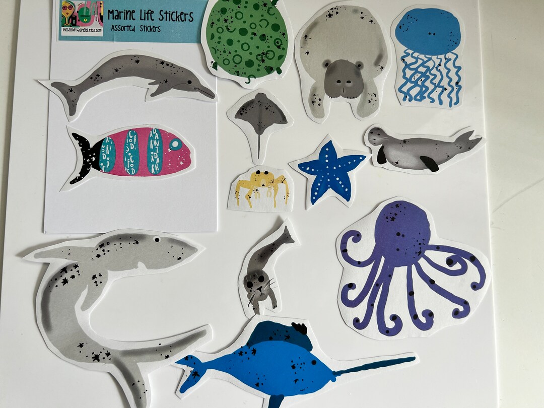 Stickers Marine Life - Etsy