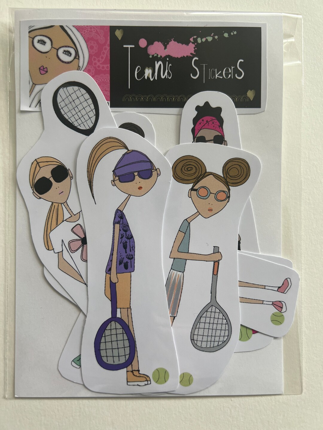 Stickers - Tennis Gal Stickers - Etsy