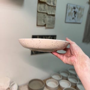 Food Safe Ceramic Deep Salad Plate, Hand Painted Vegetable Bowl ...