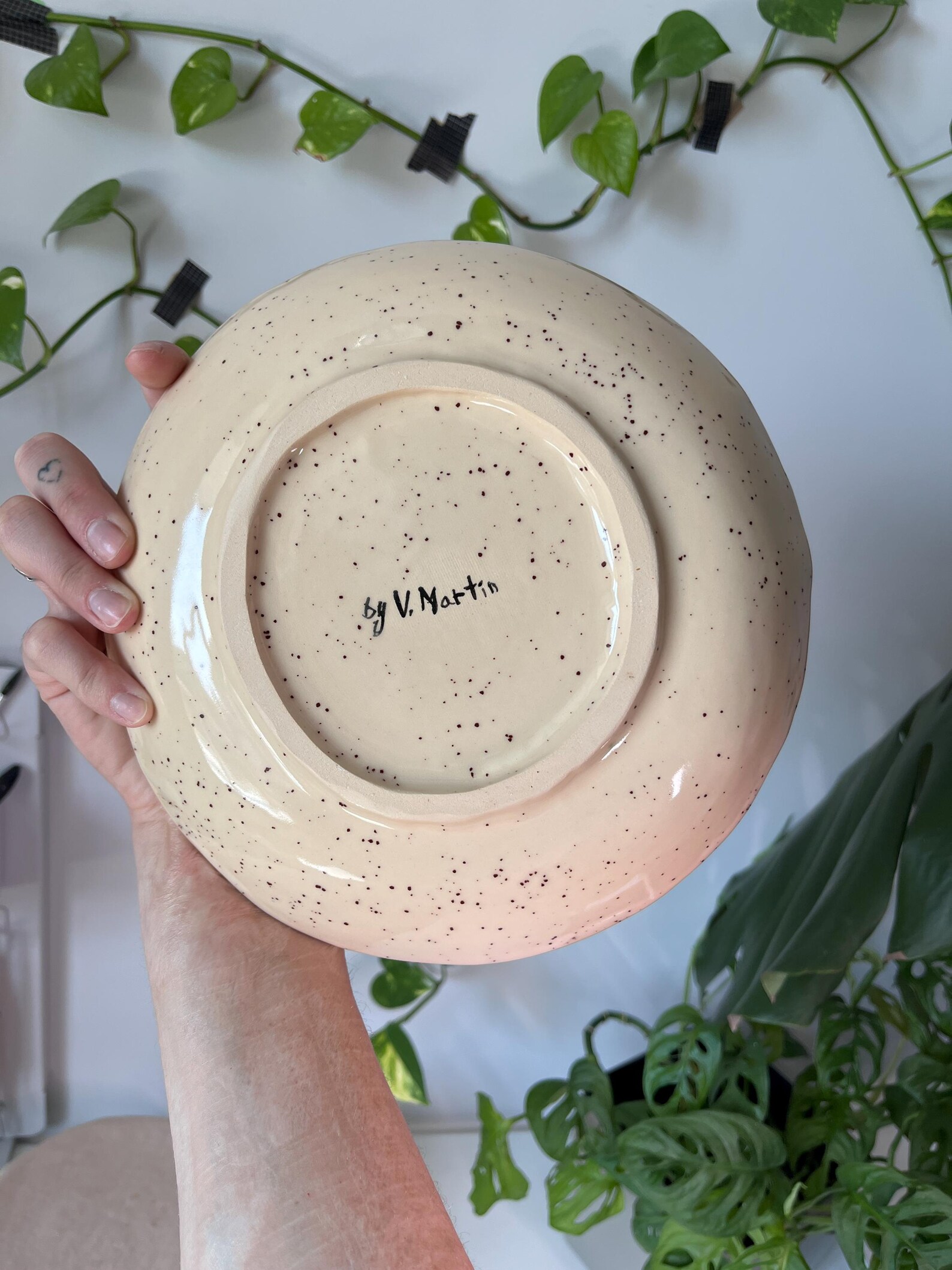 Hand Painted Strawberry Ceramic Plate, Food Safe Dinner Plate ...