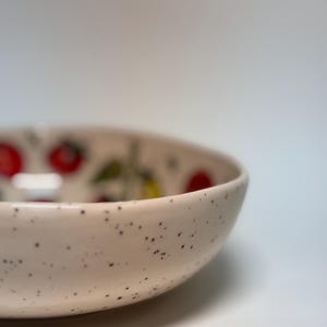 Deep Salad Plate / Hand Painted / Vegetable Bowl / Food Safe / Ceramic ...