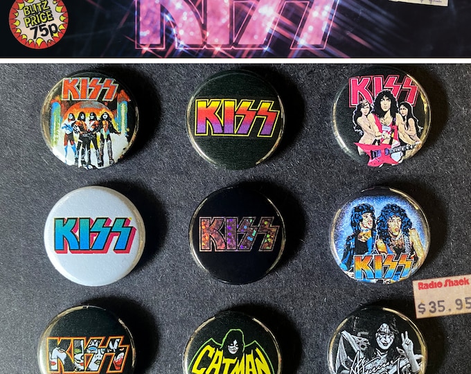 9 X KISS Button Badges # 2 (25 Mm, 1 Inch) - Etsy