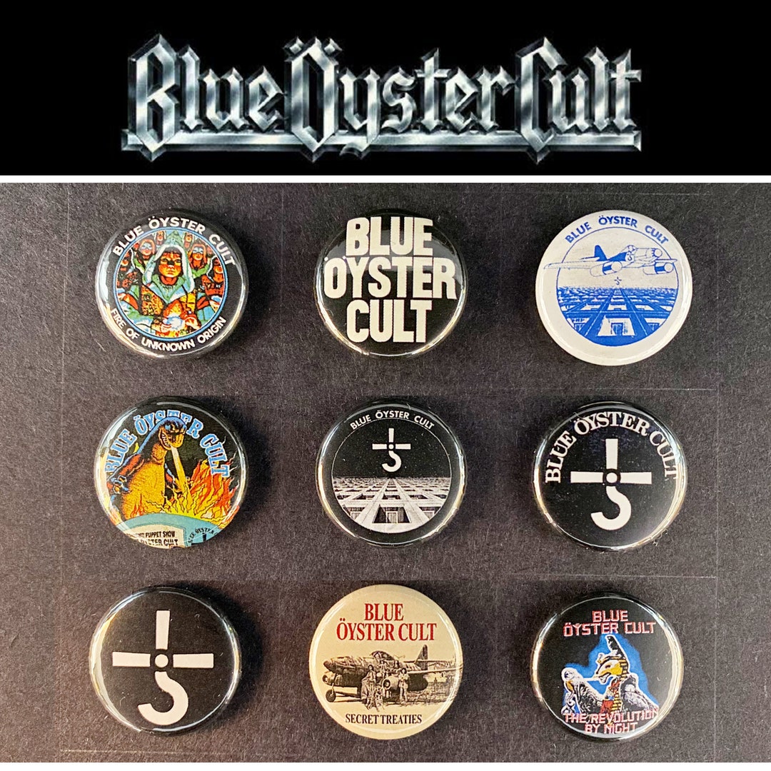 9 X Blue Öyster Cult Button Badges # 2 (25 Mm, 1 Inch) - Etsy