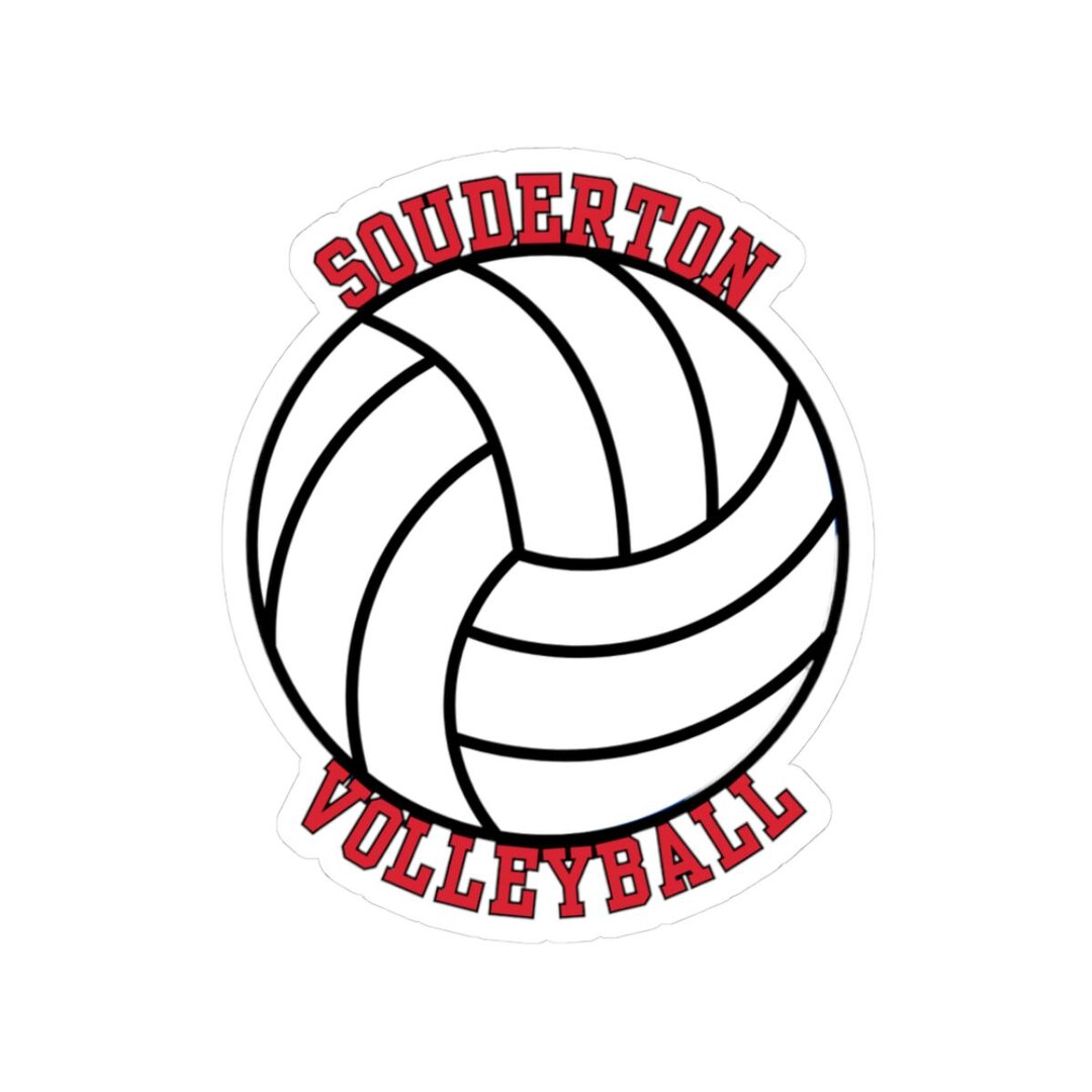 Souderton Volleyball Curved Logo - Sporty Decals for Fans & Players - Etsy