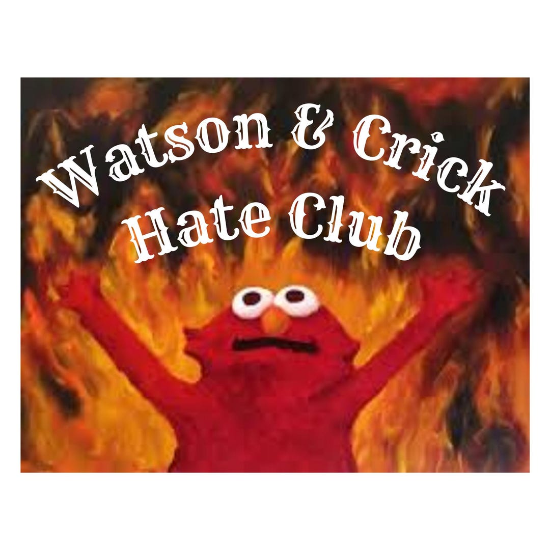 Watson & Crick Hate Club Elmo Fire - Waterproof Vinyl Sticker, Laptop ...