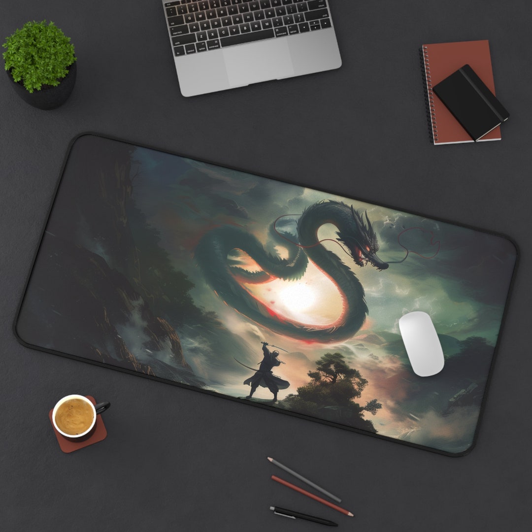 Dragon Summoning Desk Pad. Gaming Mouse Pad. Laptop Pad. Epic Keyboard ...