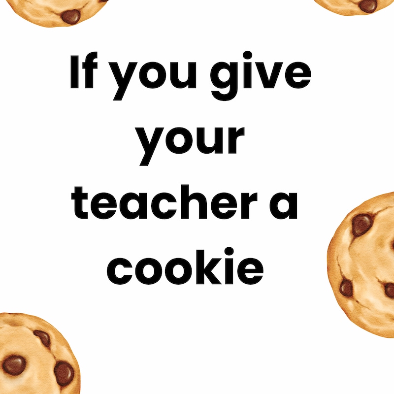 If Your Teacher Cookie Template - Etsy