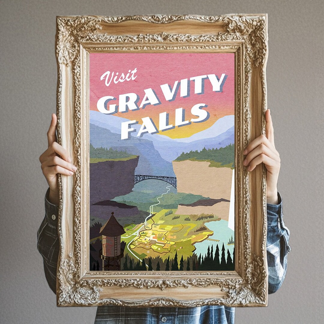 Visit Gravity Falls Postcard Poster Movie Poster Vintage Film Poster ...
