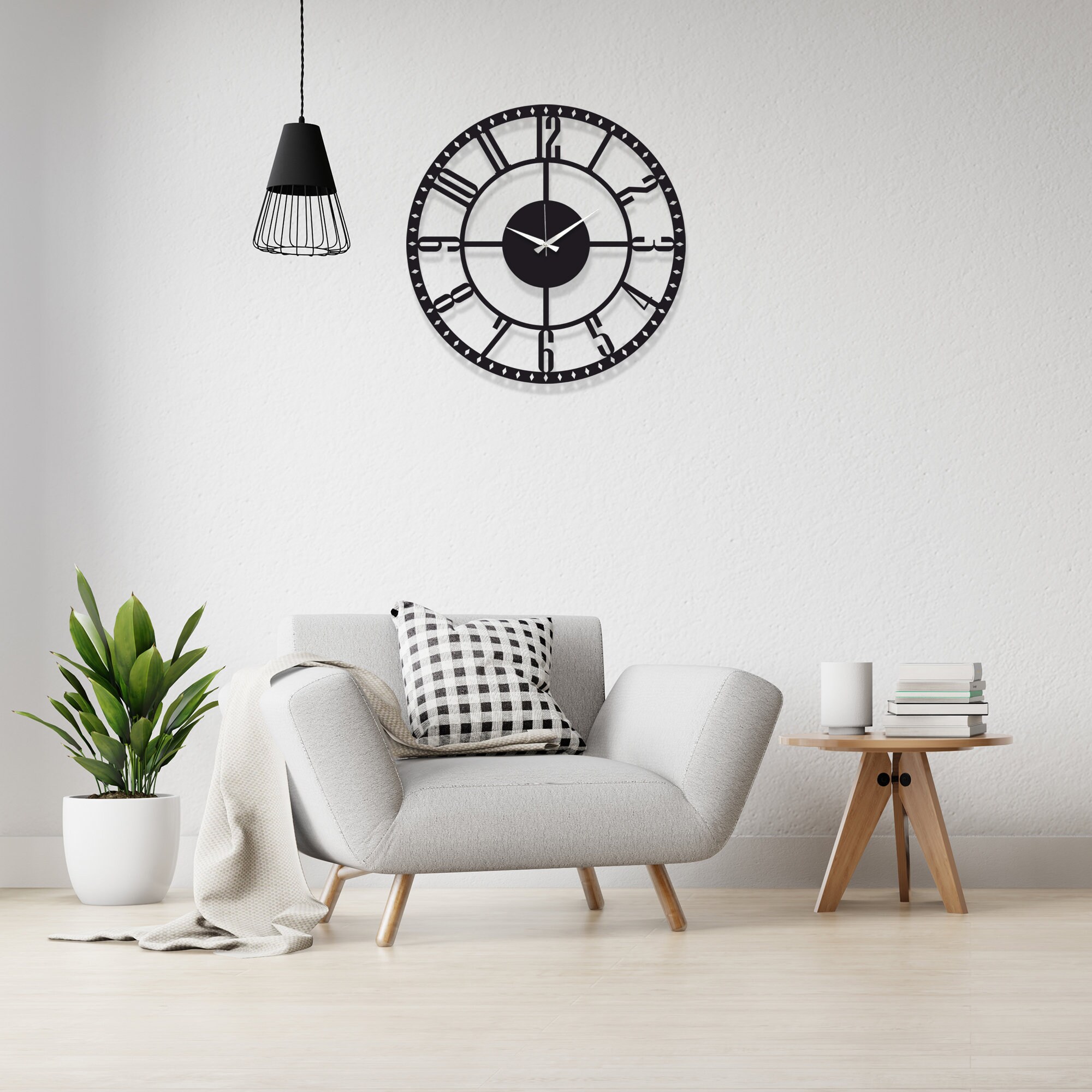 New Design Metal Wall Clock With Latin Numerals, Unique Wall Clocks ...