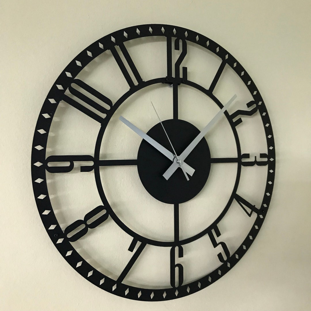 New Design Metal Wall Clock With Latin Numerals, Unique Wall Clocks ...