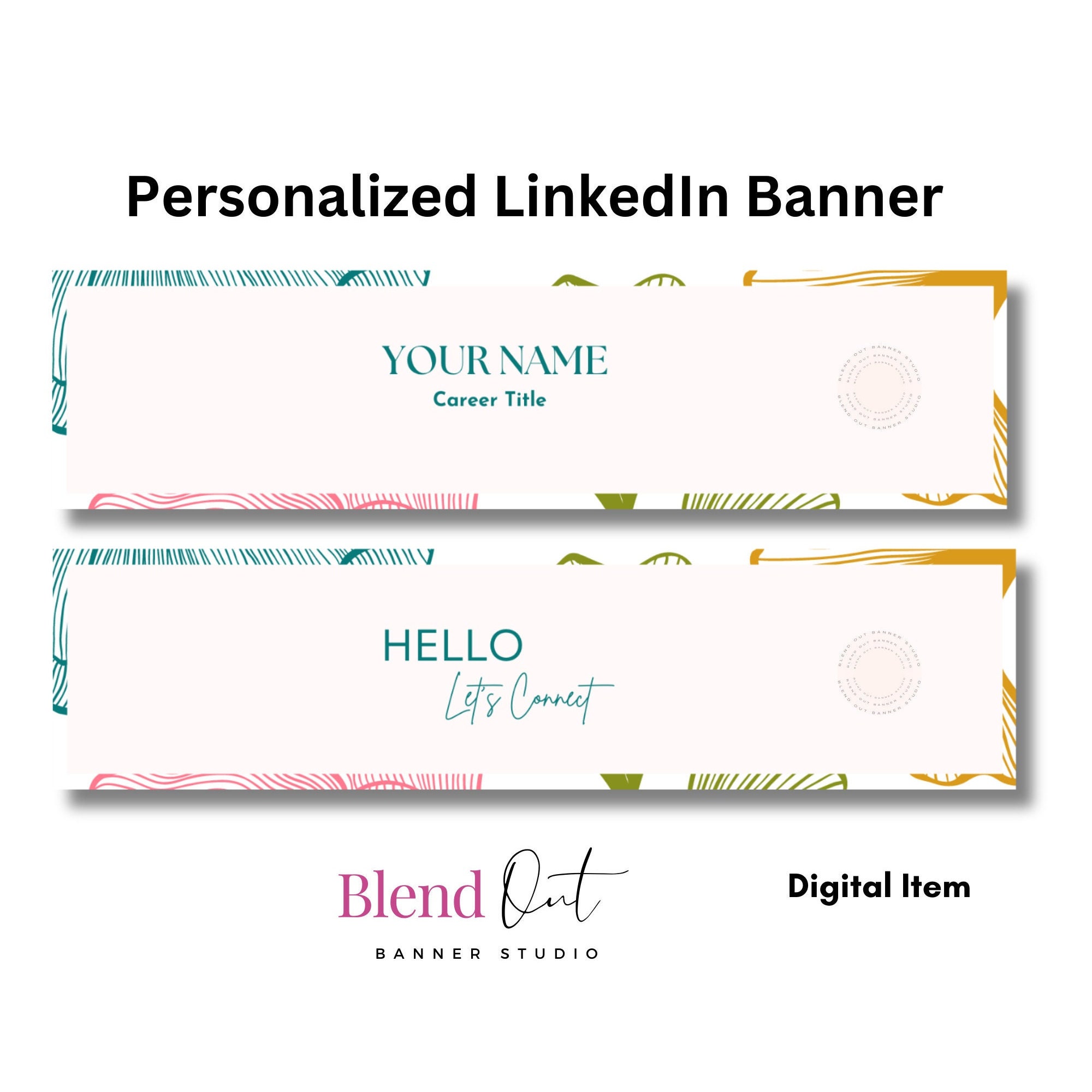 Linkedin Banner Profile Personalized Linkedin Banner Customized ...