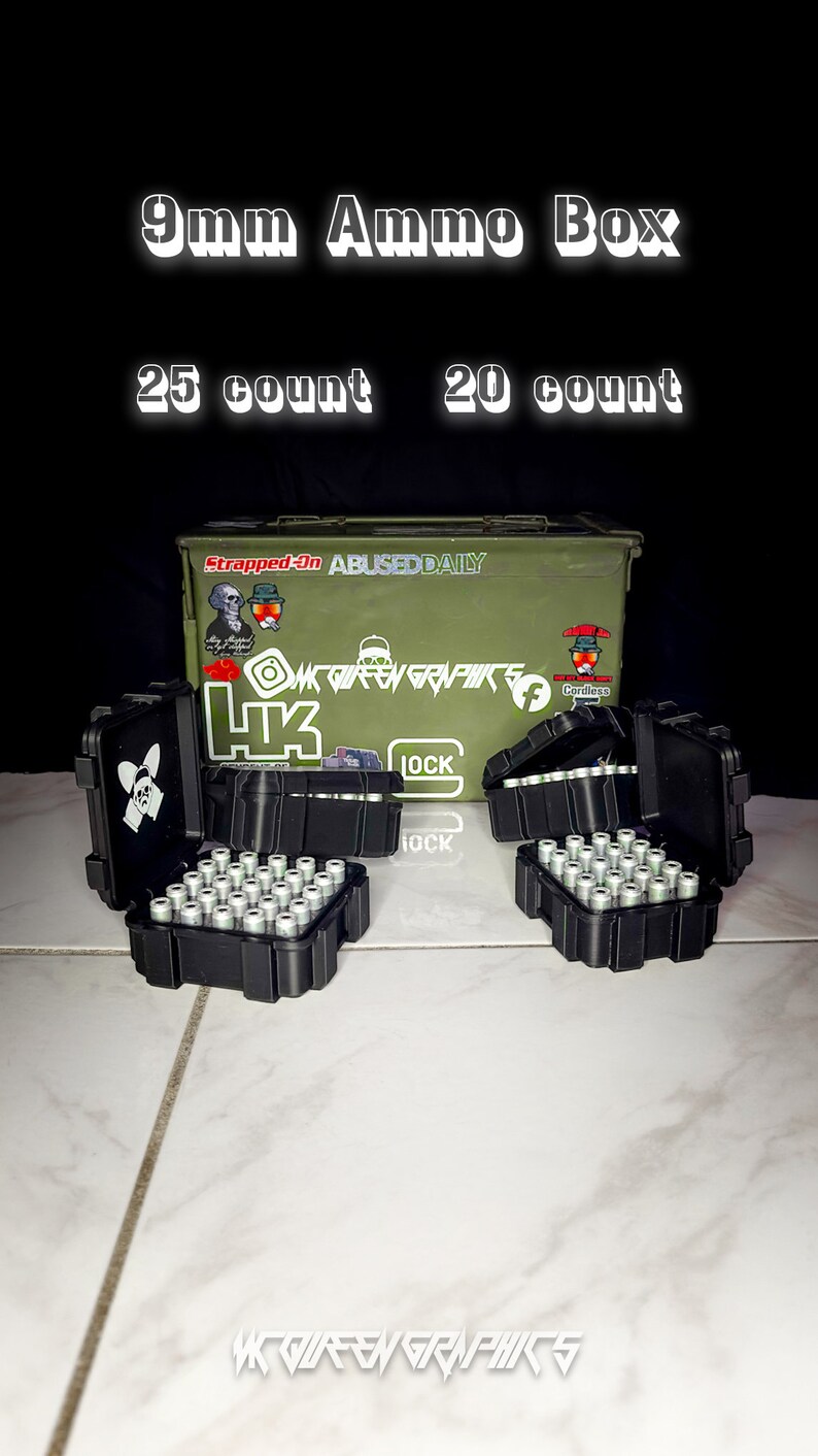 9mm Ammo Box - Etsy