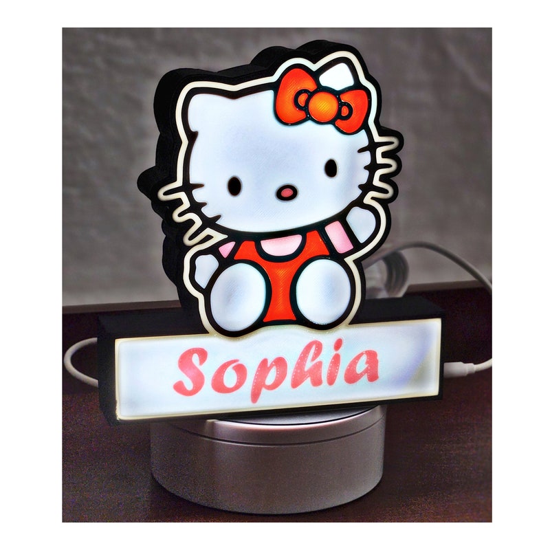 Hello Kittys Lamp - Etsy