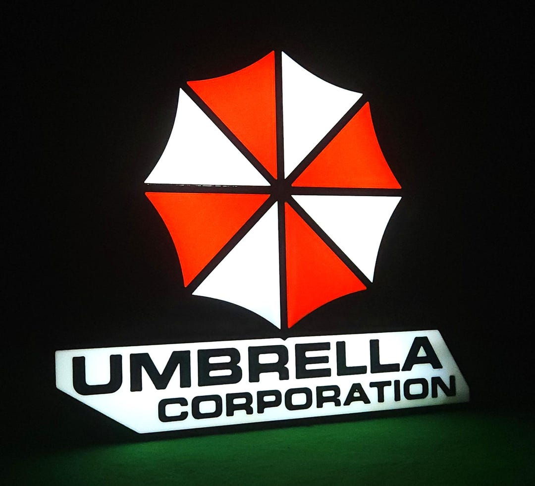 Resident Evil Lightbox Sign: Umbrella Corporation LED Horror Decor - Etsy