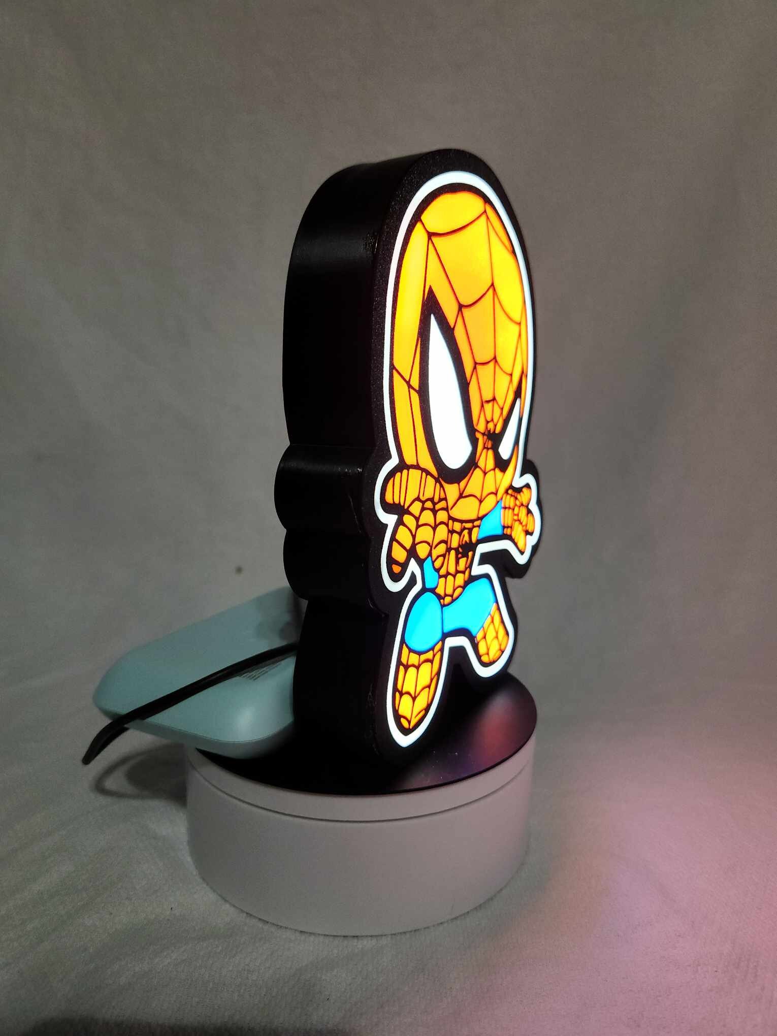 Spider-man Lightbox, Marvel Night Light - Etsy