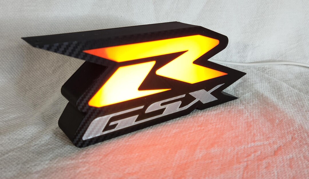 Suzuki GSX-R 3d-printed LED Lightbox - Illuminate Your Passion! - Etsy