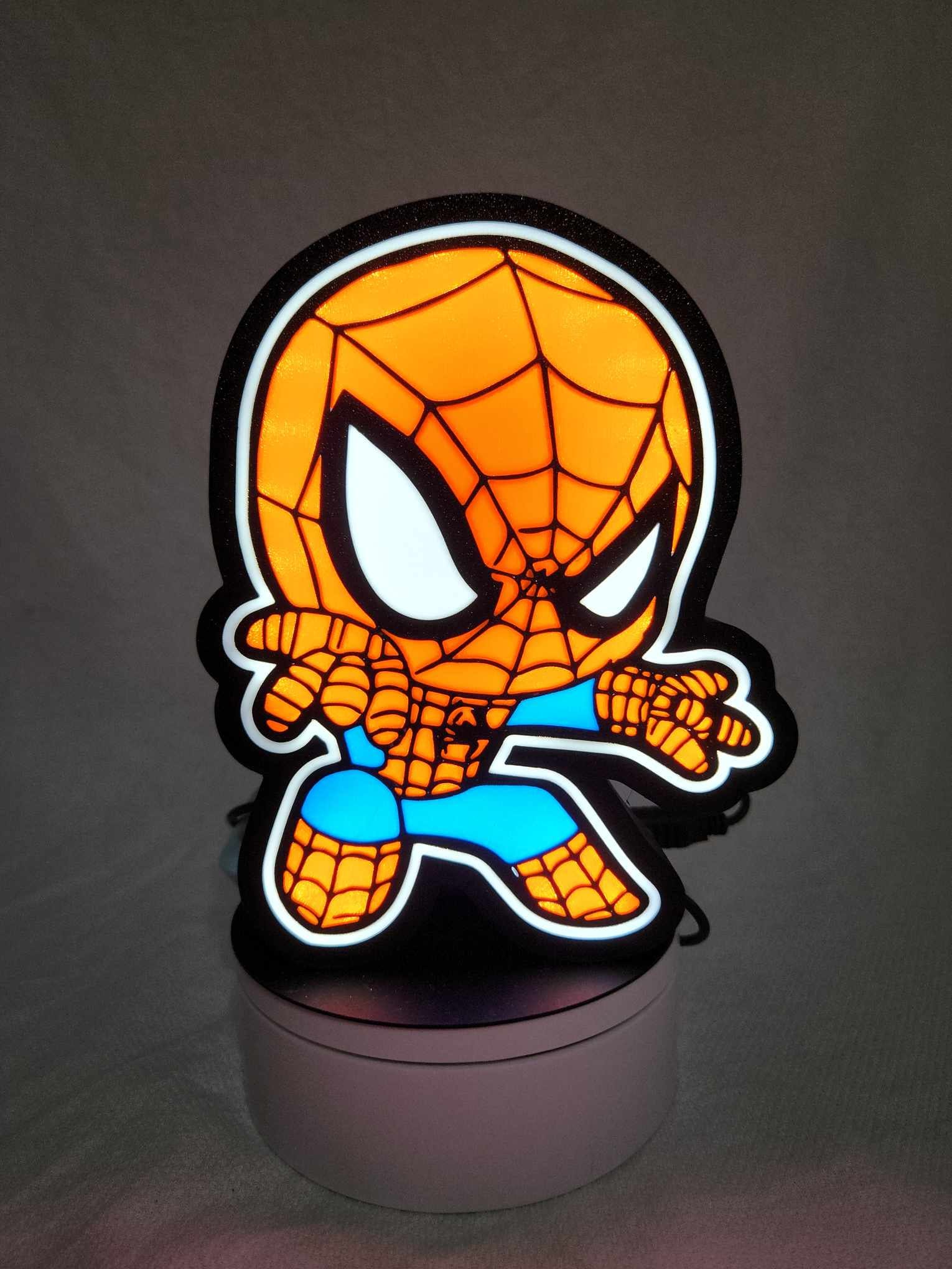 Spider-man Lightbox - Etsy