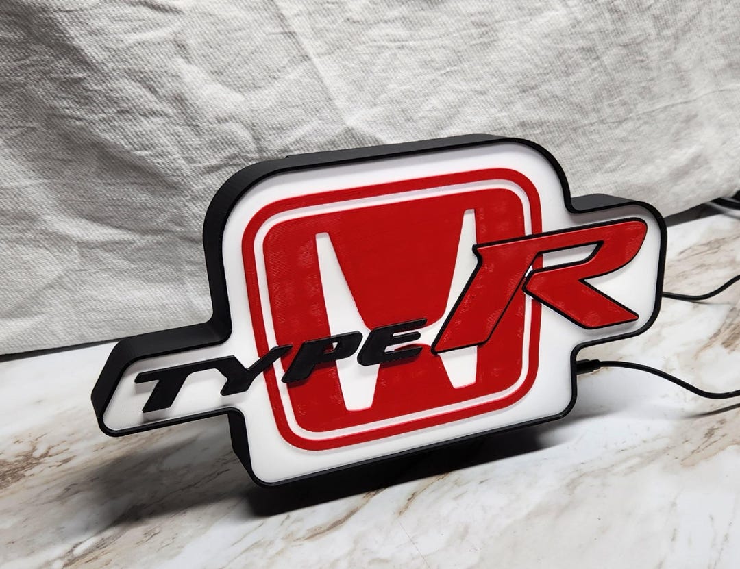 Honda Type-r LED Lightbox Sign: 3D Printed Car Decor - Etsy