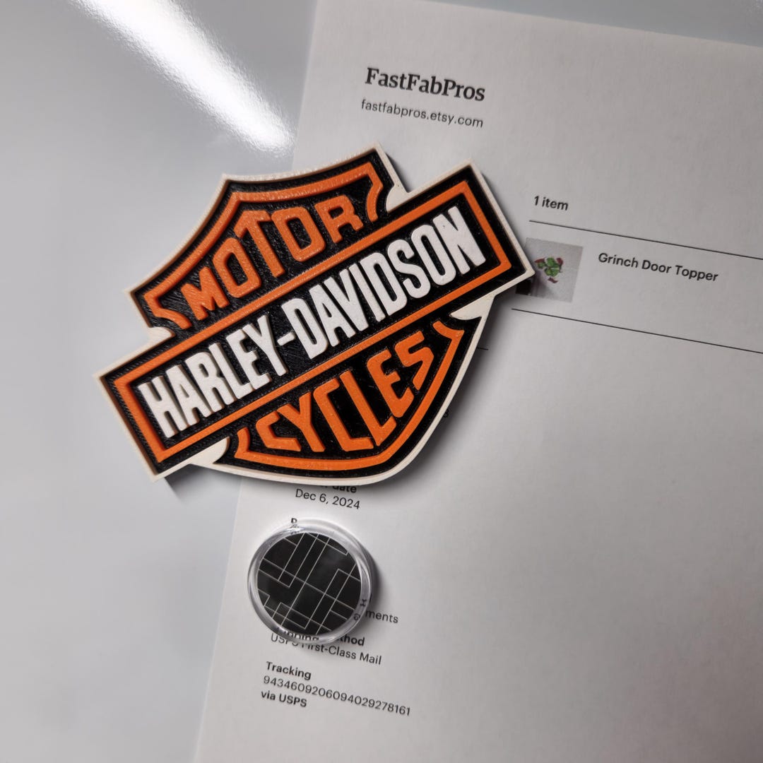 Harley Davidson Magnet, Custom Motorcycle Fridge Magnet, Biker Decor ...