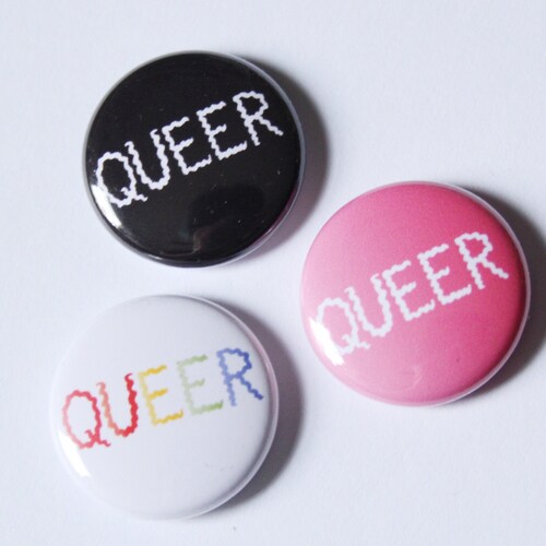 Queer One Inch Button - Etsy