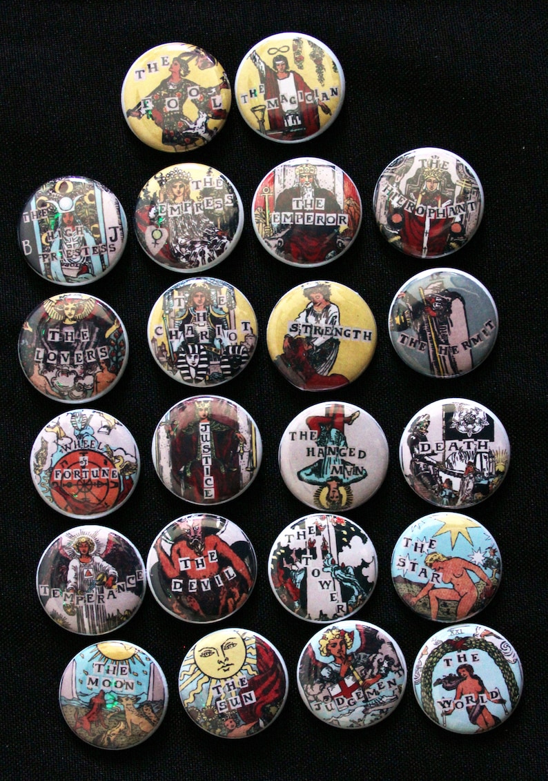 Tarot Collage One Inch Button - Etsy