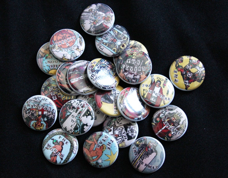 Tarot Collage One Inch Button - Etsy