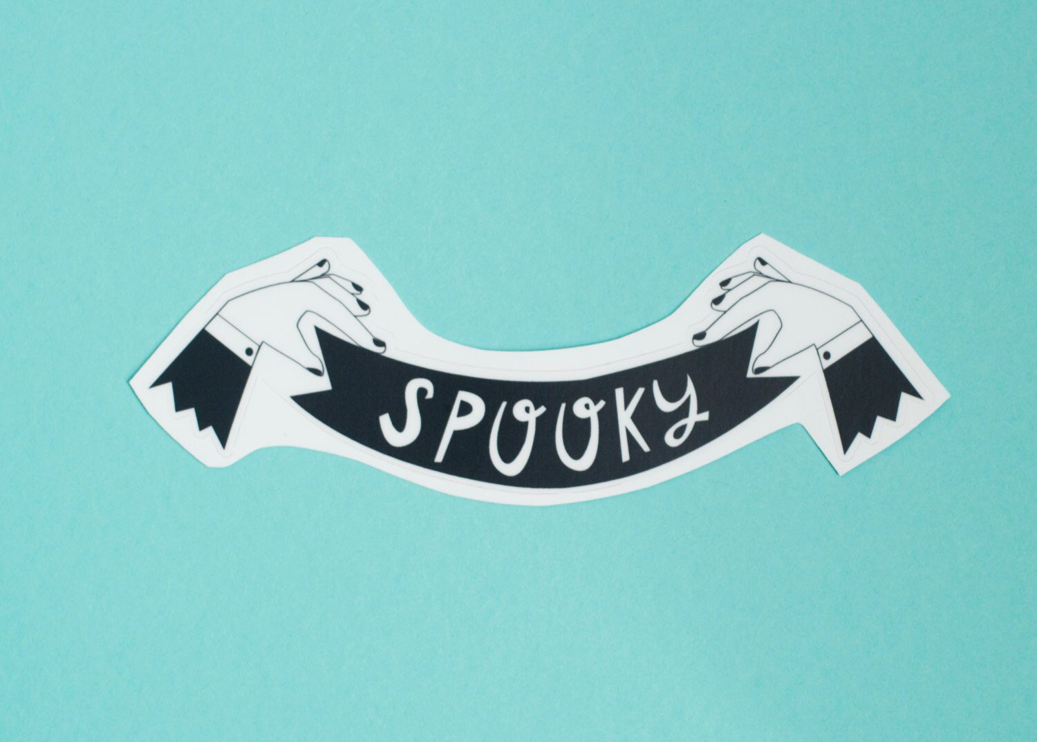 Spooky Banner Vinyl Sticker | Etsy