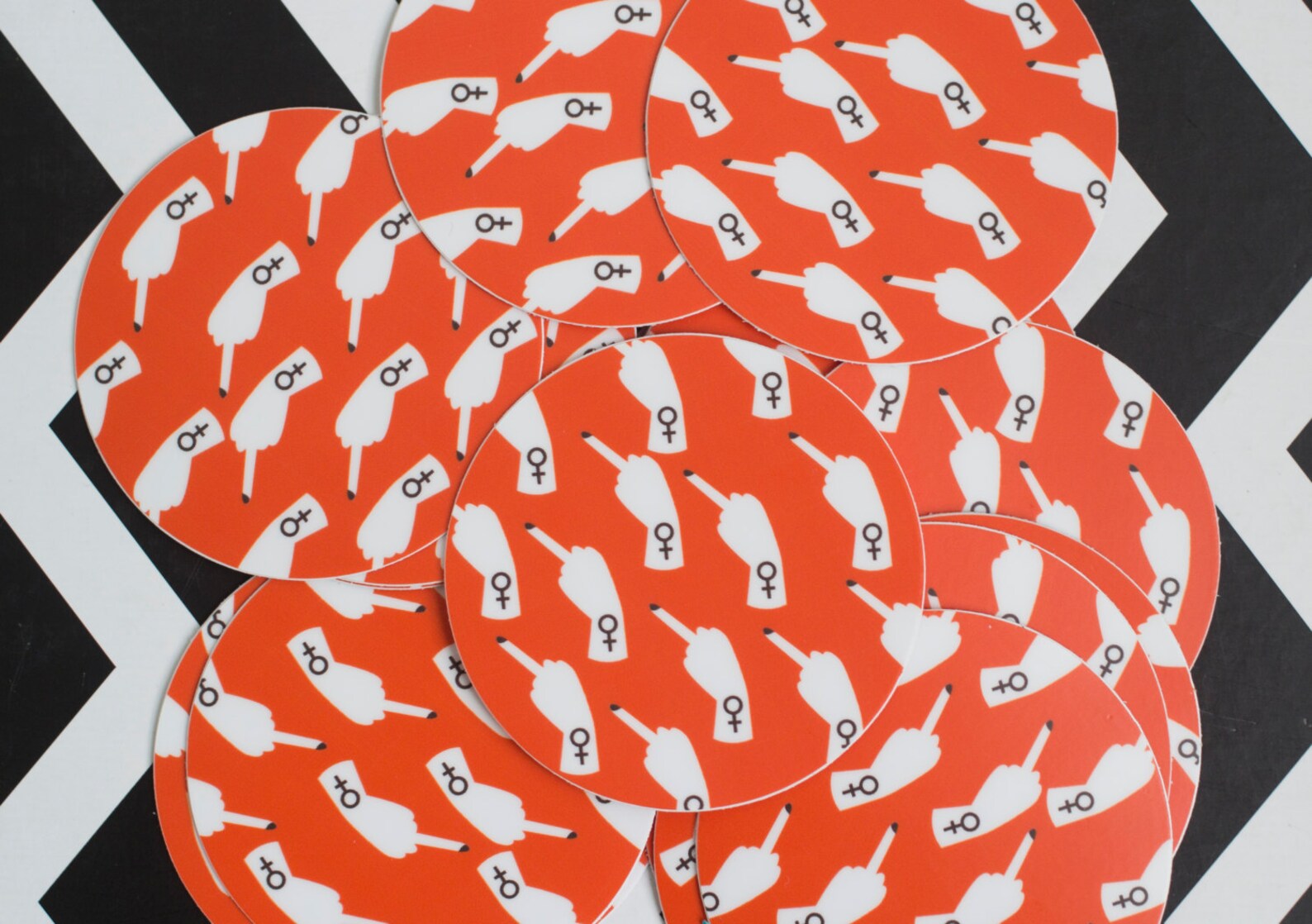 Little Middle Fingers Vinyl Sticker - Etsy