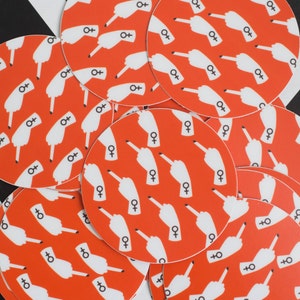 Little Middle Fingers Vinyl Sticker - Etsy