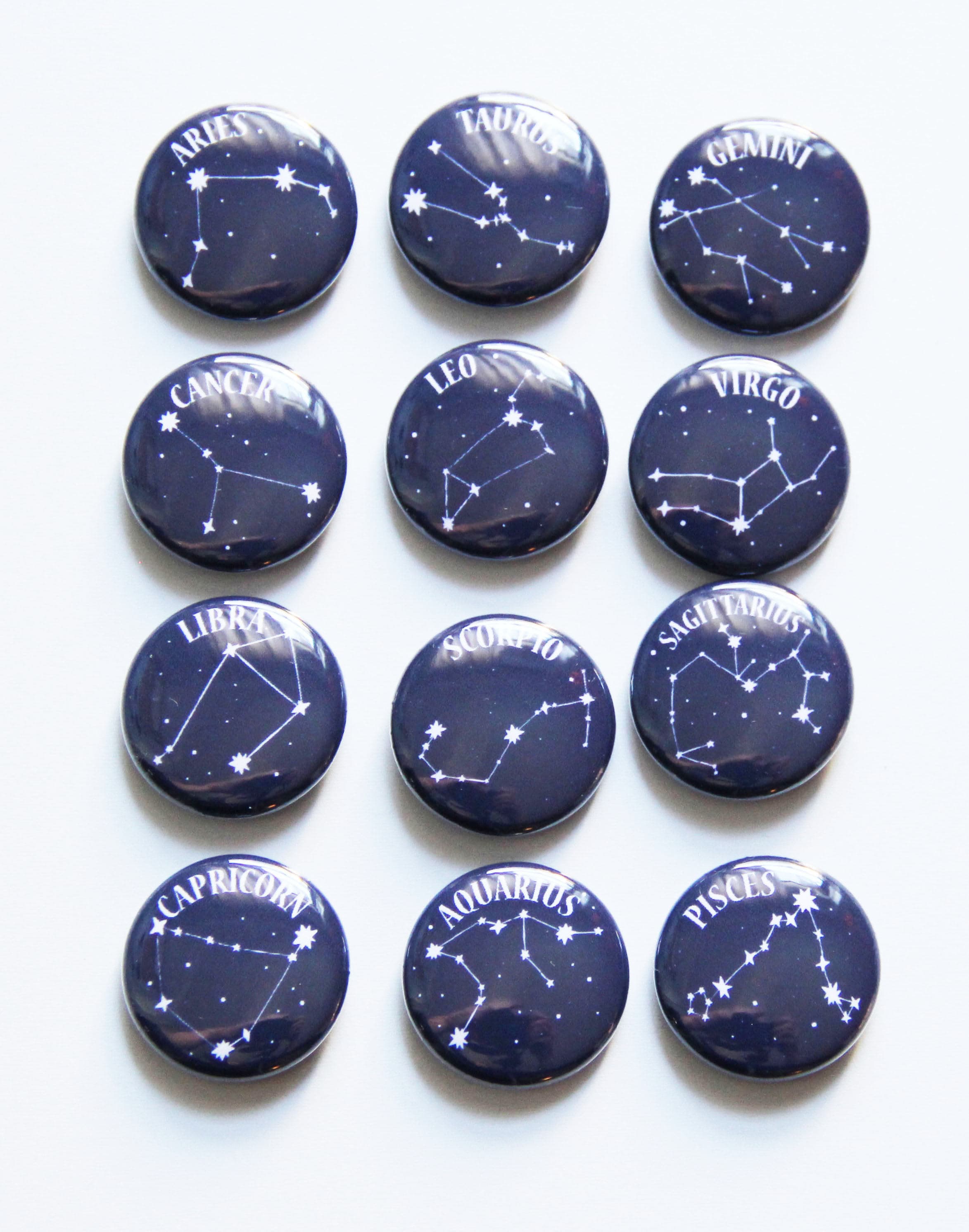 Zodiac Buttons / Pick Your Sign / Mix and Match - Etsy