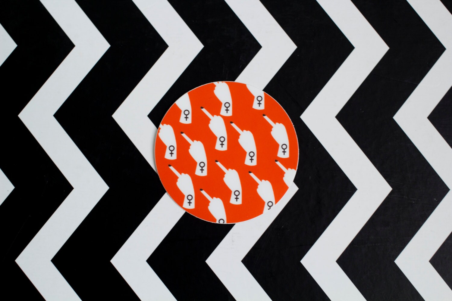 Little Middle Fingers Vinyl Sticker - Etsy