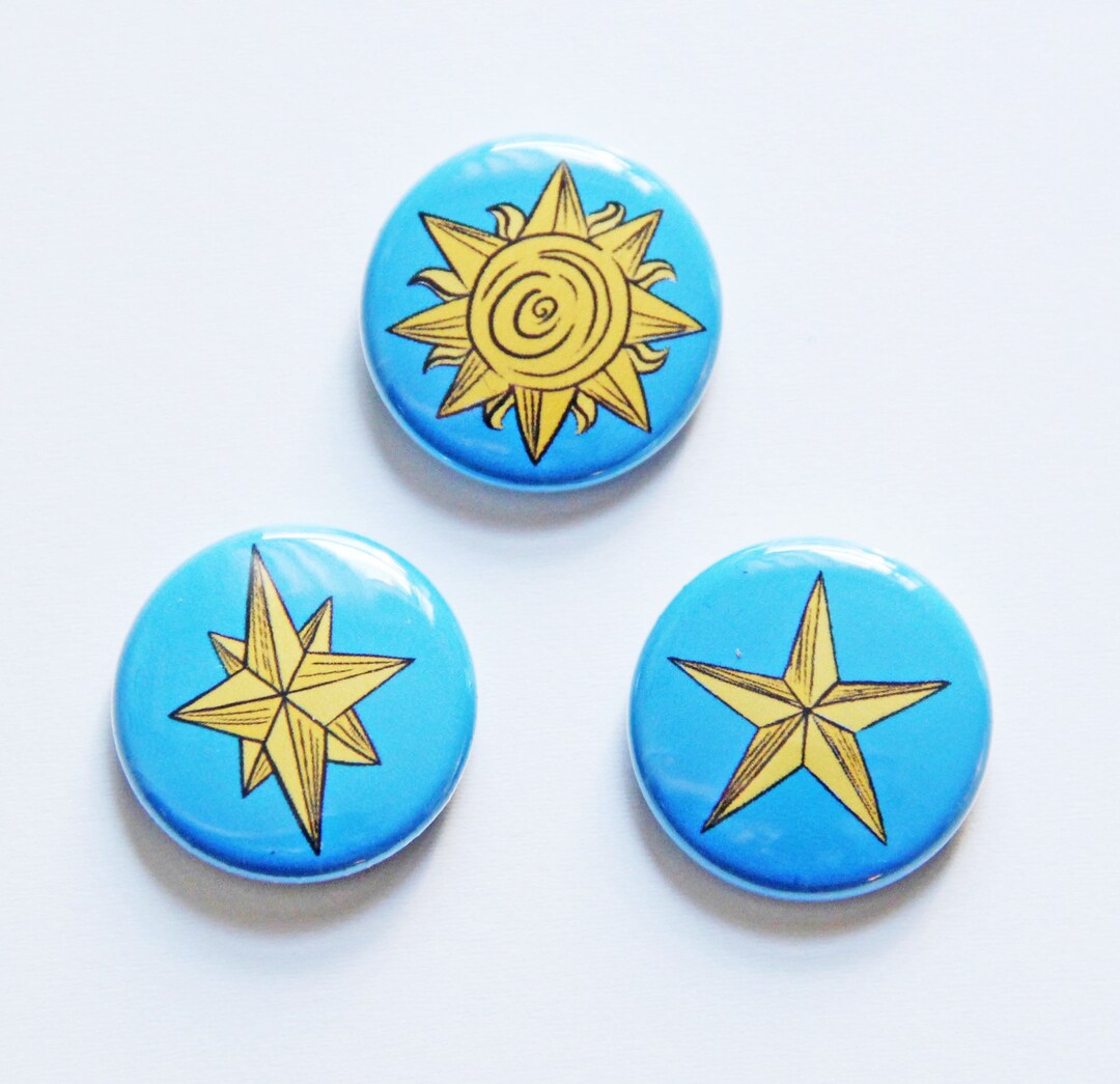 Celestial Button Set in Day - Etsy