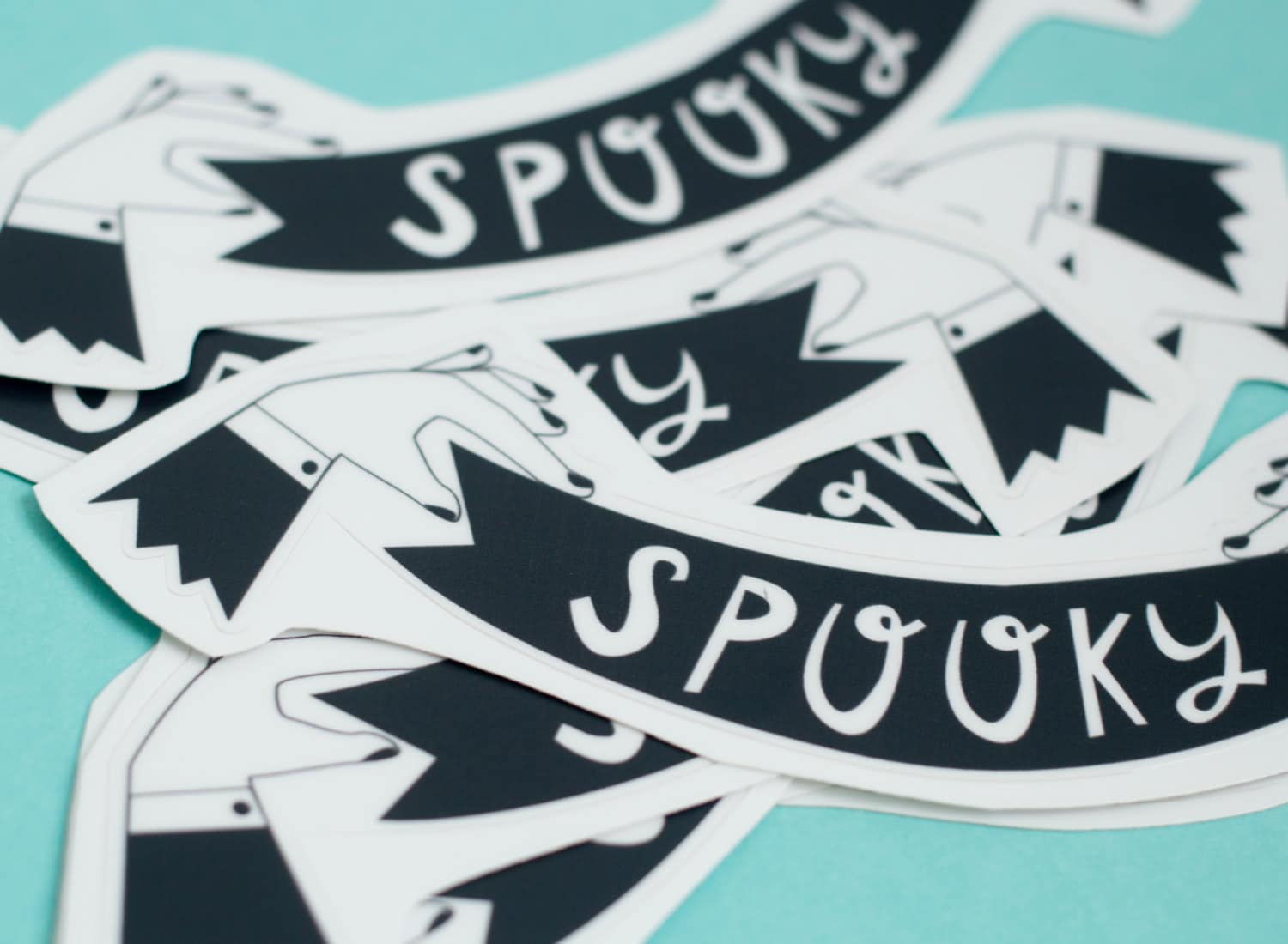 Spooky Banner Vinyl Sticker - Etsy