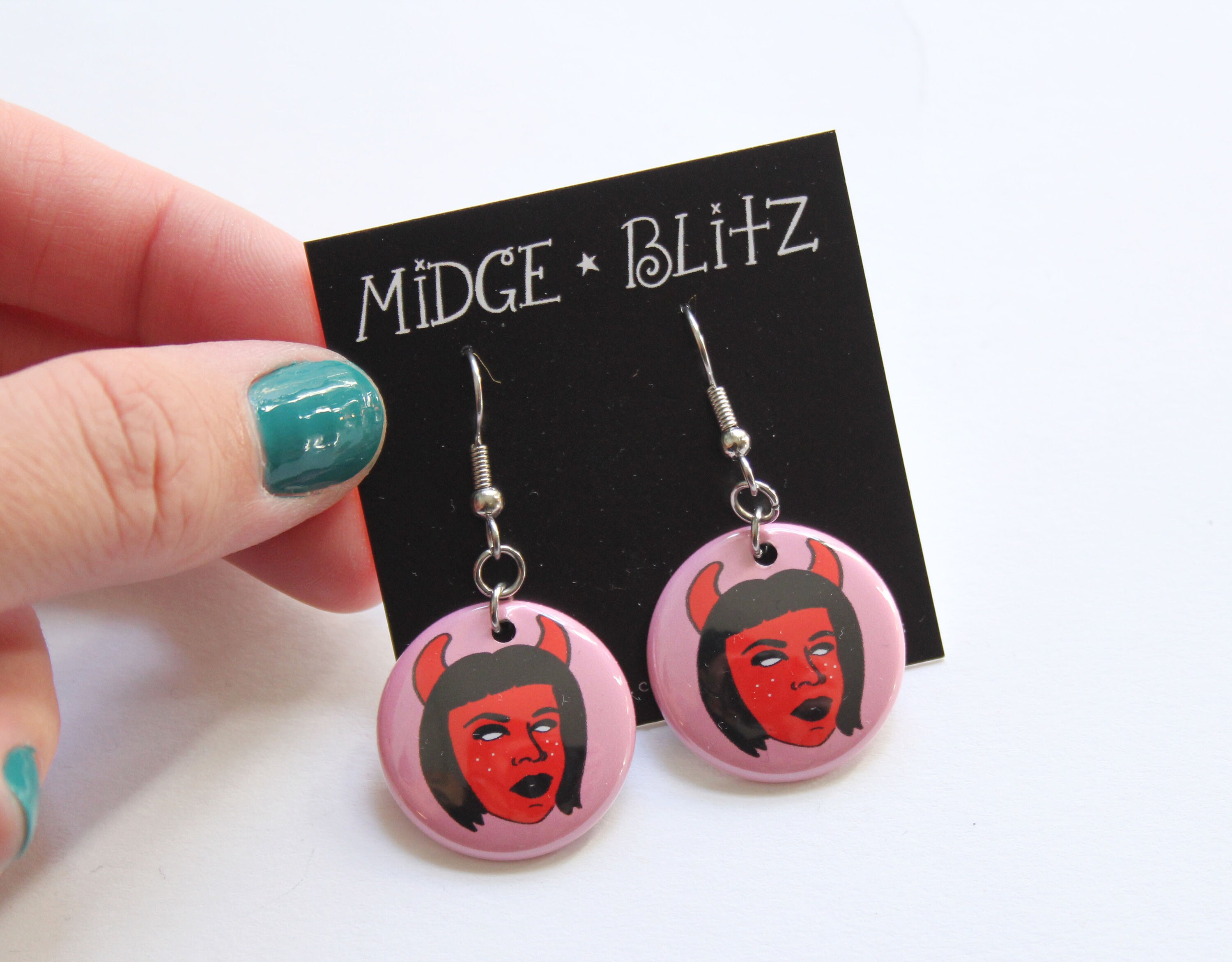 Devil Girl Earrings - Etsy