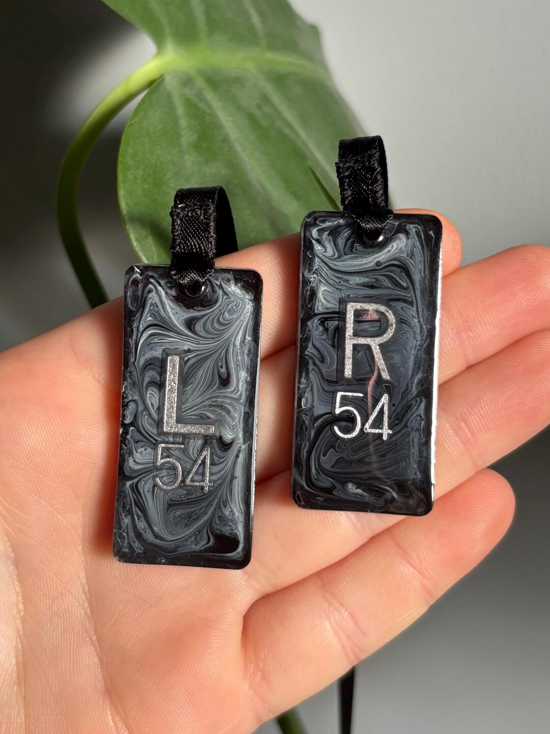 Black Marble Style X-ray Anatomical Side Markers. Personalised With ...