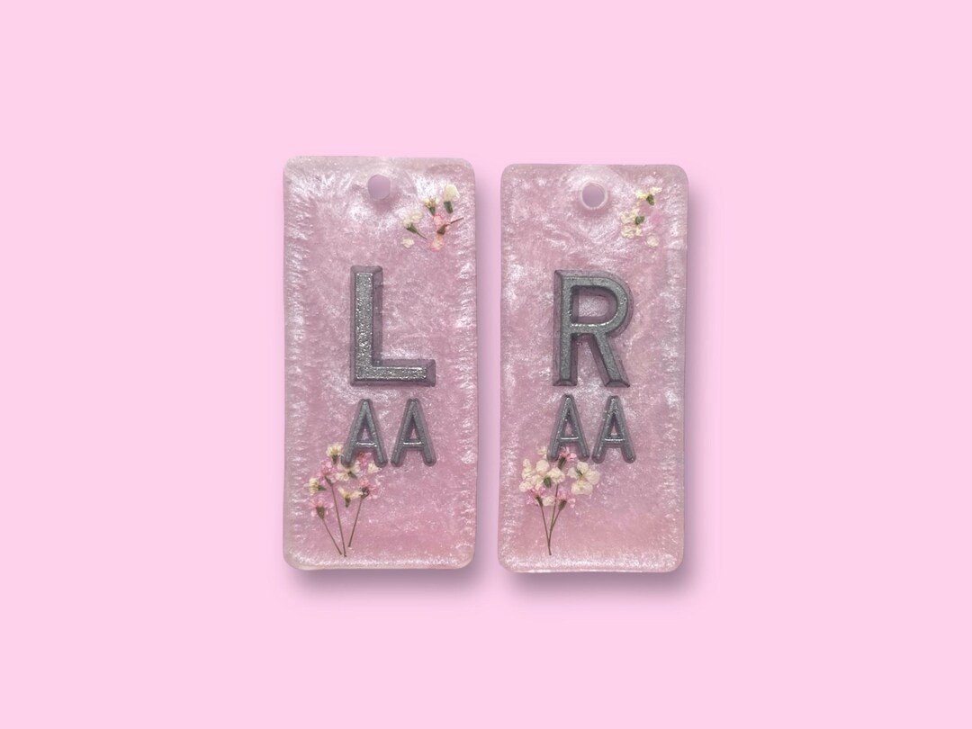 Light Pink Shimmer Floral X-ray Anatomical Markers, Personalised With ...