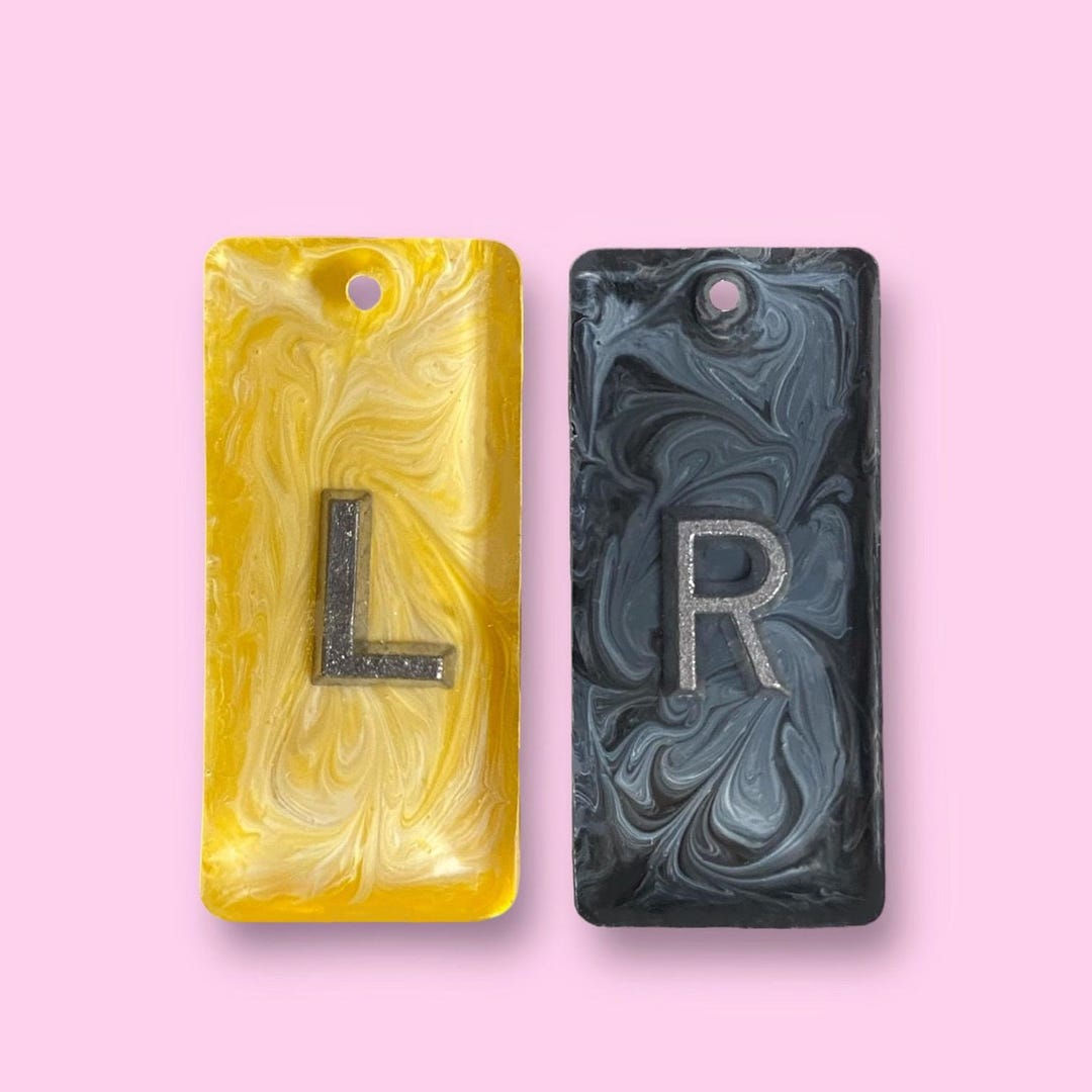 Yellow and Black Marble Style X-ray Anatomical Side Markers ...