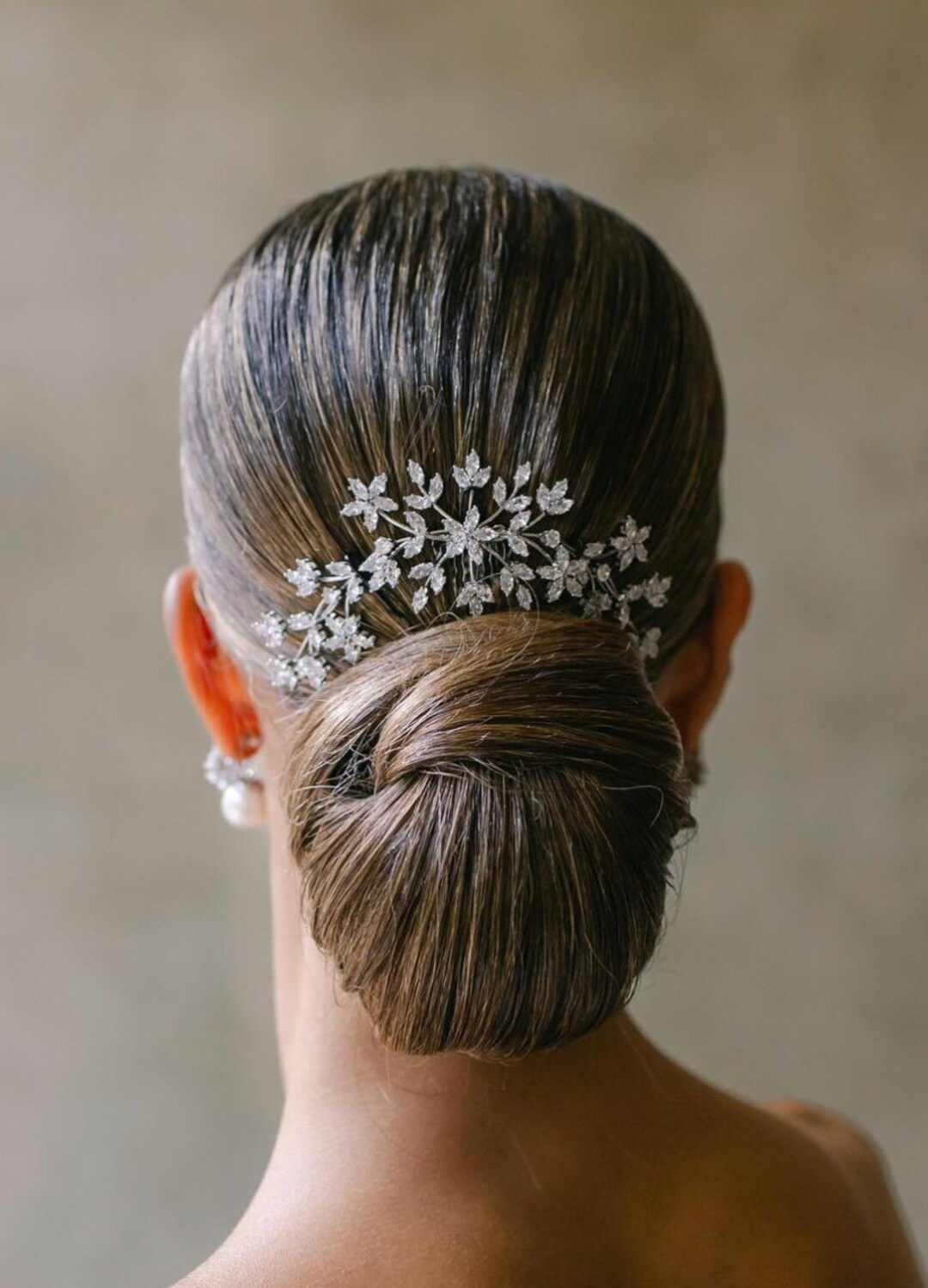 LOUISE - Simulated Diamonds Bridal Hair Comb - Etsy