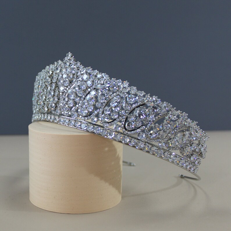 LELA - Simulated Diamonds Tiara -RTS - Etsy