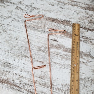 Copper Plant Stakes, Long Support Houseplant Stick, Metal Stem Holder ...