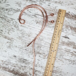 Copper Plant Stake, Treble Clef Indoor Support Stick, Music Note Garden ...